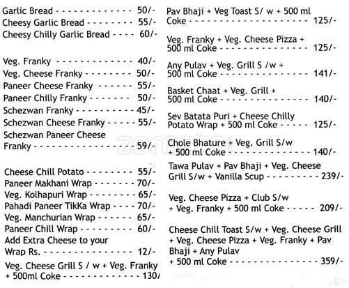 Menu at Little Bite, Mumbai, R-Mall