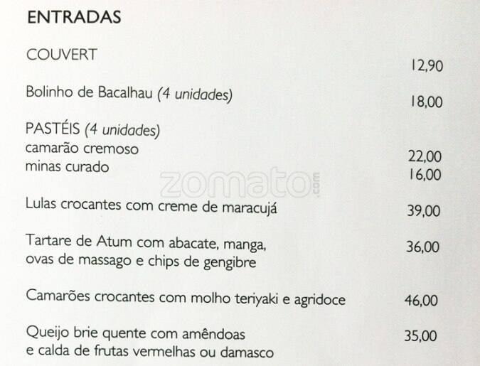 PAX Delícia Menu, Menu de PAX Delícia, Leblon, Rio de Janeiro - Zomato ...