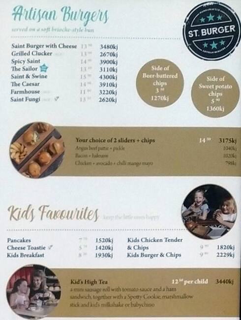 Menu at Shingle Inn fast food, Hornsby, Kiosk 305/236 Pacific Hwy