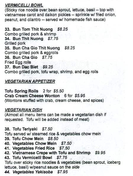 Menu at Heidi's Teriyaki Express restaurant, Silverdale