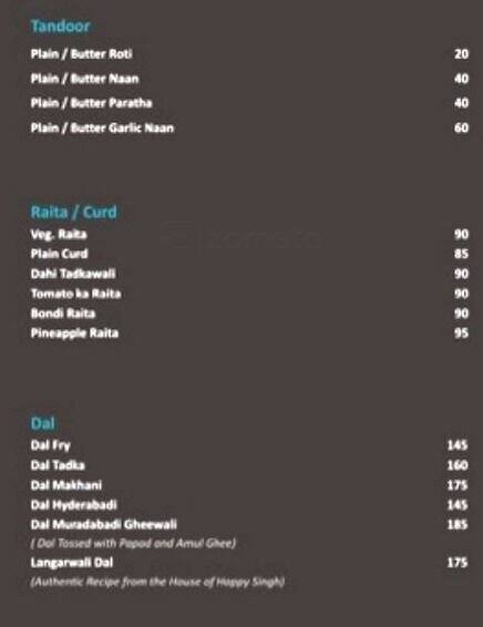 Menu at Happy Singh Restaurant Banquet Catering, Ahmedabad