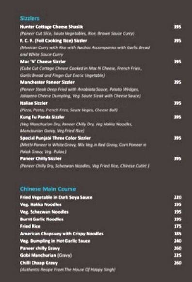 Menu at Happy Singh Restaurant Banquet Catering, Ahmedabad