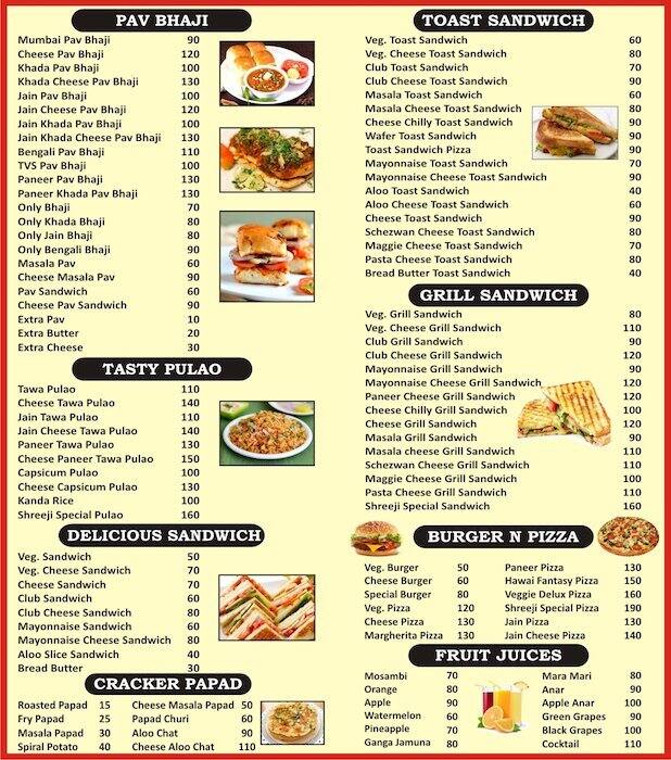 Shreeji Pav Bhaji Menu, Menu for Shreeji Pav Bhaji, Kalyan, Thane - Zomato