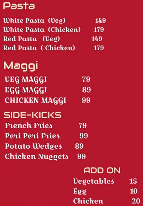 Menu at Grill Box, Hyderabad, Aruno Dayal Colony