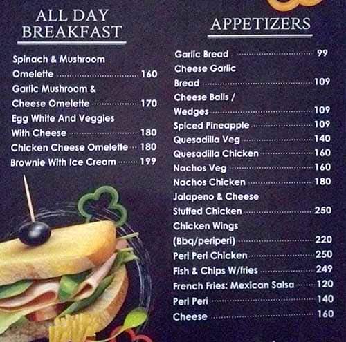 Menu of Foodies Flavoroso, Kompally, Hyderabad