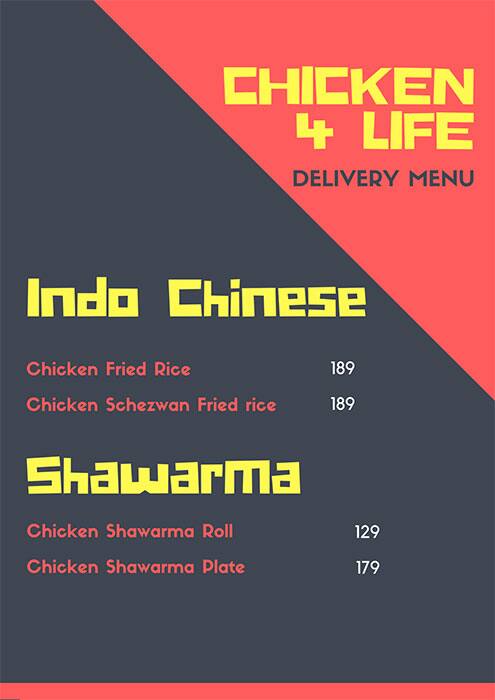 Menu of Chicken 4 Life, Navallur, Chennai