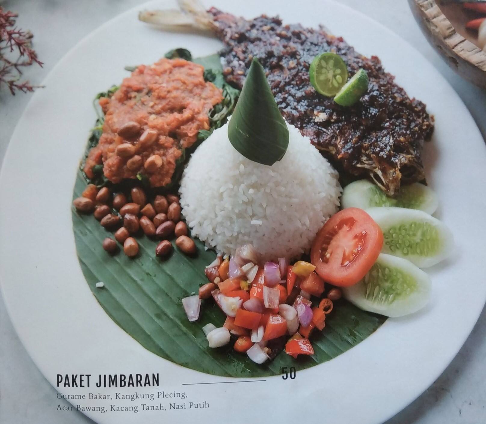 Menu at Little Ubud restaurant, Jakarta, Green Ville
