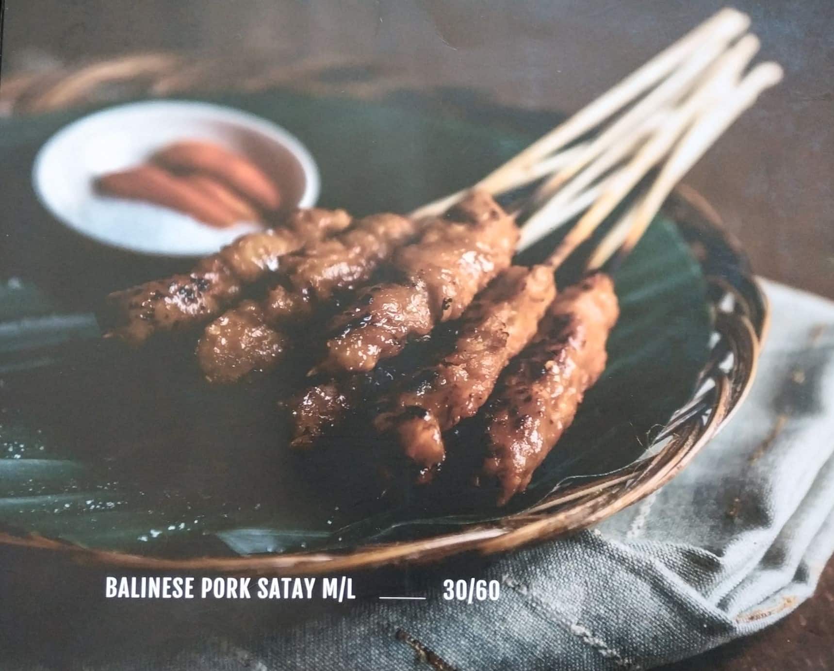 Menu at Little Ubud restaurant, Jakarta, Green Ville