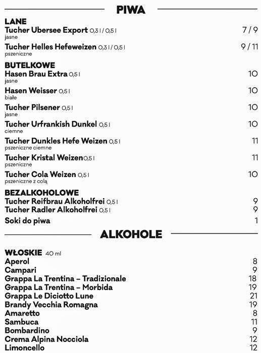 Menu at Nolio Restaurant, Kraków