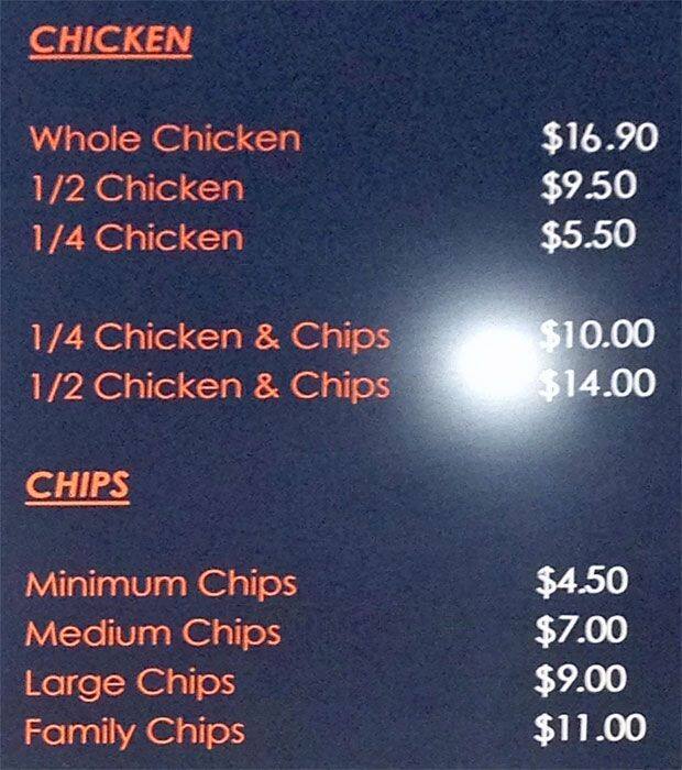 Menu at Marden Fish Shop restaurant, Marden