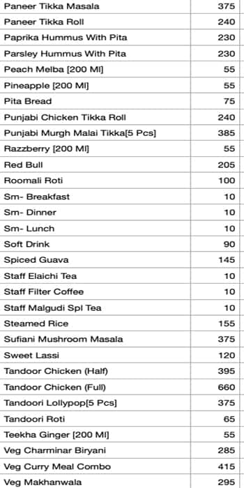 Menu of KBC Kebaabs Biryani Curries, Oshiwara, Andheri West, Mumbai