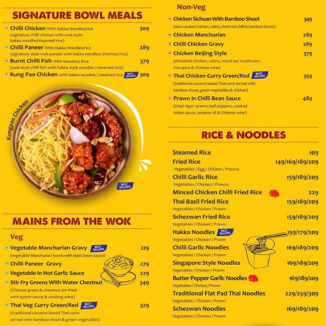 Menu of Asia Seven – Sizzling Chinese, New Friends Colony, New Delhi