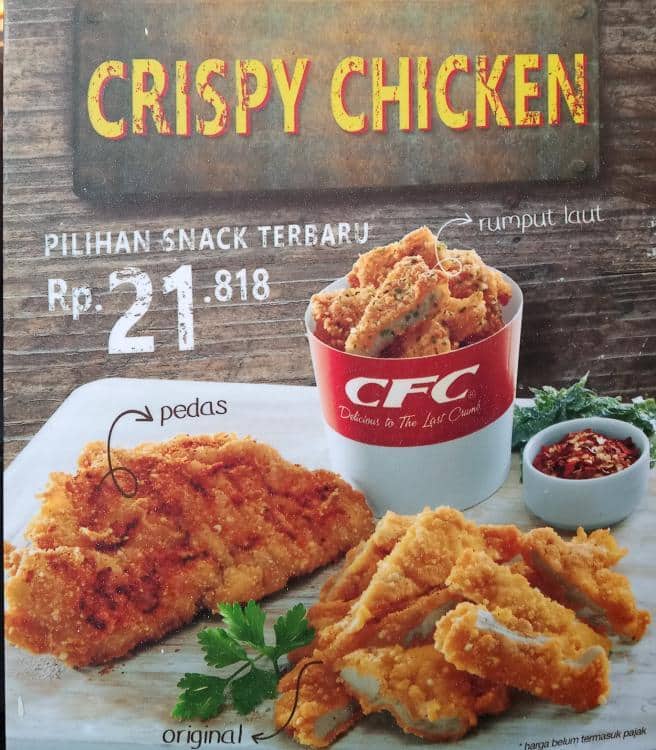CFC Menu, Menu for CFC, Taman Mini, Jakarta - Zomato Indonesia