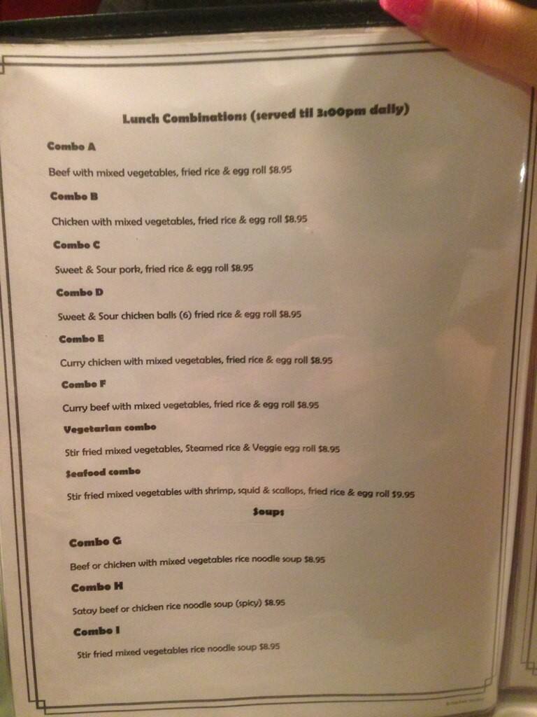 Menu at Genesis Family Restaurant, Saskatoon