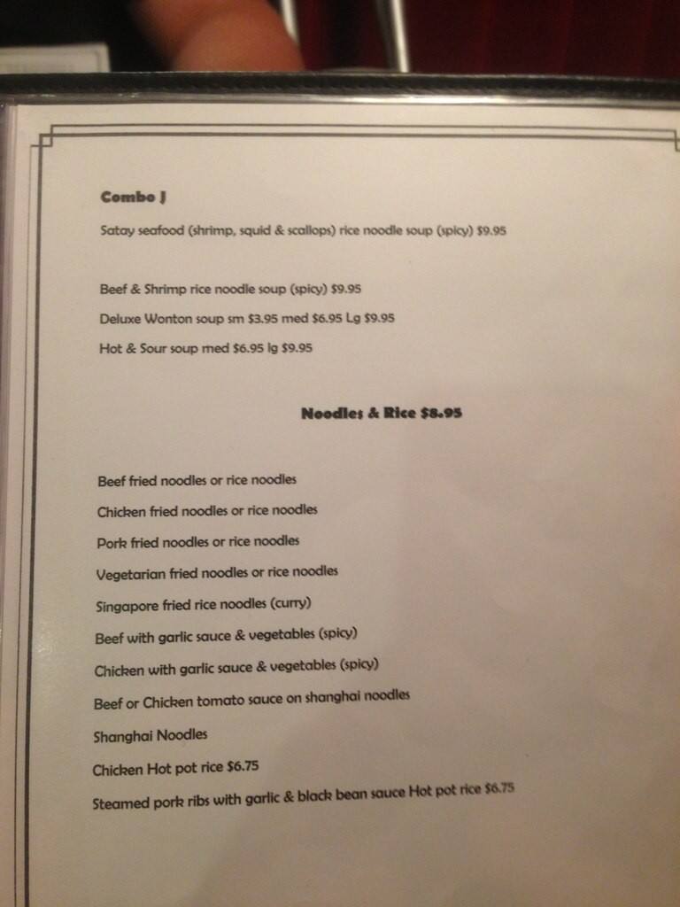 Menu at Genesis Family Restaurant, Saskatoon