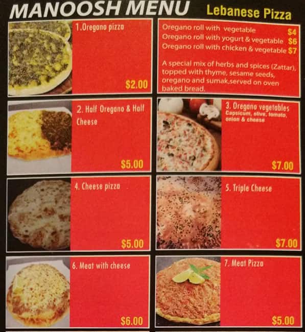 Menu at MINA BAKERY Westmead, Westmead