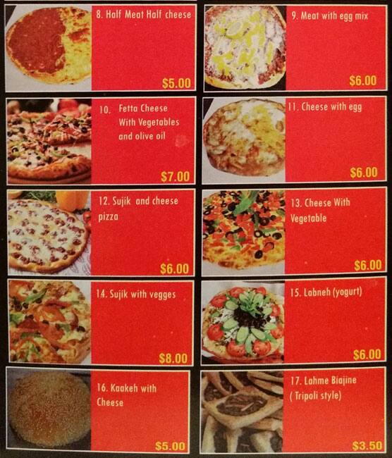 Menu at MINA BAKERY Westmead, Westmead