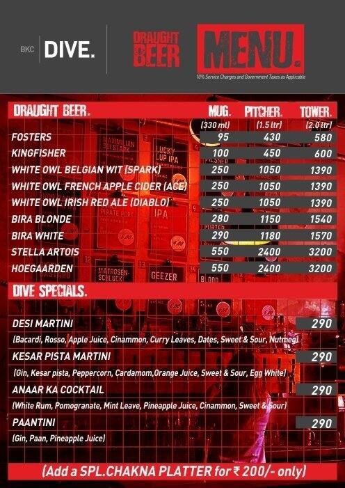 BKC | DIVE., Bandra Kurla Complex, Mumbai - Zomato