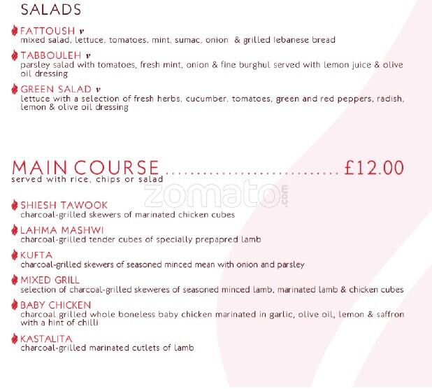 Menu at Maya Restaurant & Lounge - WE HAVE MOVED TO N20 9HS, Wembley ...