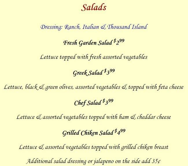 Menu at Villa Roma Pizza pizzeria, Houston, Holly Hall St