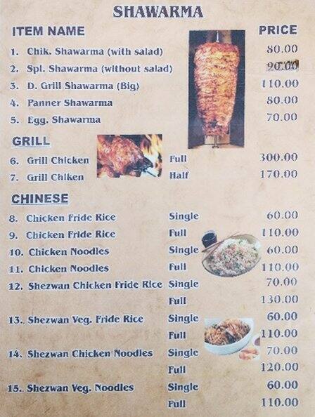 D Grill Menu, Menu for D Grill, A S Rao Nagar, Secunderabad - Zomato