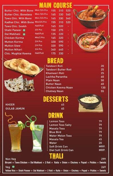 Menu at NAZEER FOODS, Greater Noida, LGF12