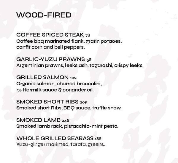 Menu of 71 Steak & Grill, University City, Sharjah