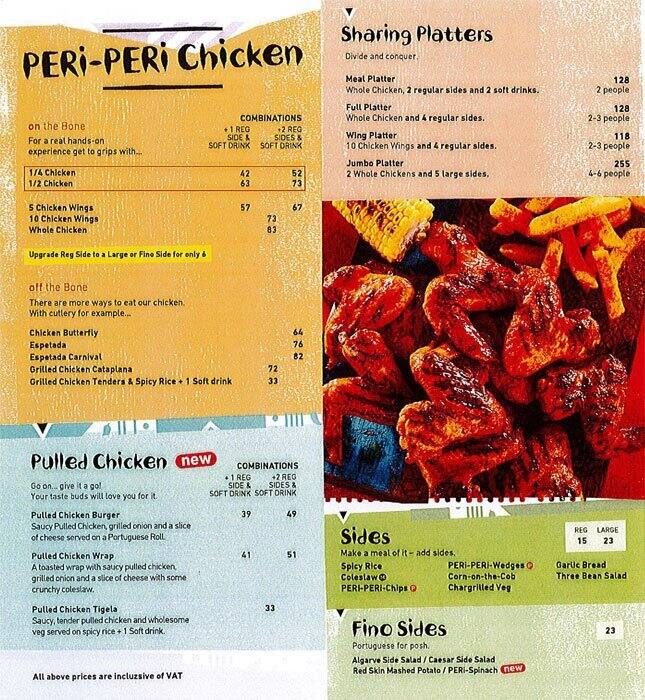 Nando's Menu, Menu for Nando's, Trade Centre Area, Dubai - Zomato