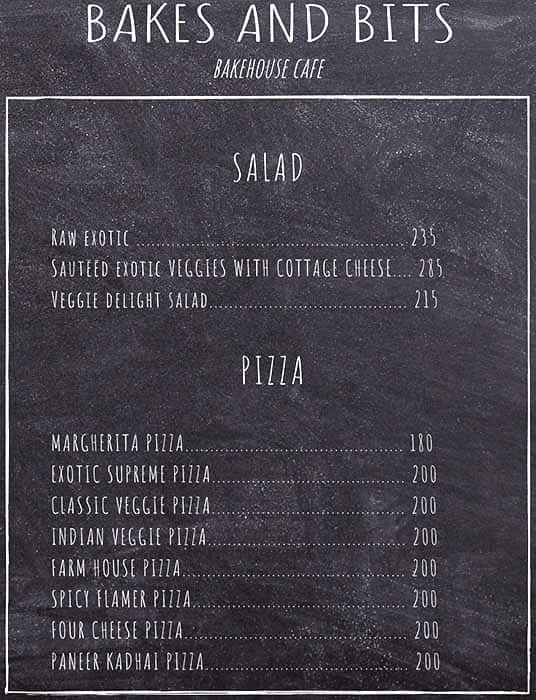 Menu of Bakes & Bits, Malad West, Mumbai