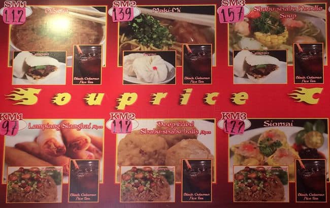 Menu at Little Chinatown Store pub & bar, Parañaque, G.D. Bldg