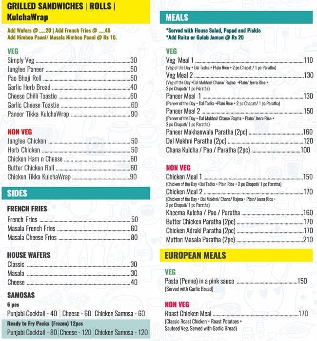 The Take Away Shop Menu, Menu for The Take Away Shop, NIBM Road, Pune ...