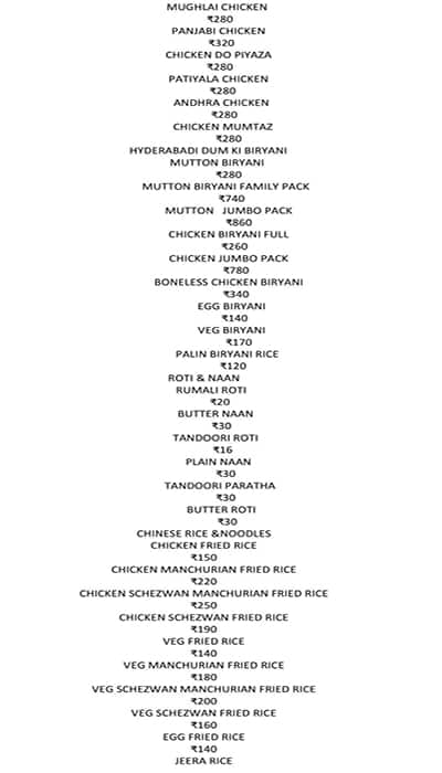 Menu at Kitchen king restaurant, Hyderabad