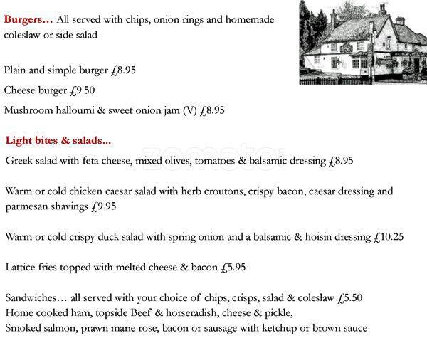 Menu at The Three Crowns pub & bar, Bushey, 1 High Rd