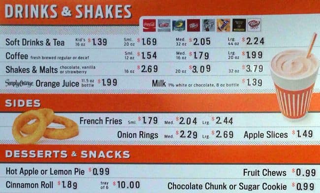 Menu at Whataburger fast food, Dallas, N Airfield Dr