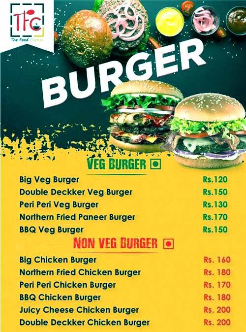 Menu of TFC- The Food Corner, Prabhadevi, Mumbai