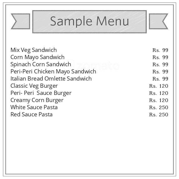 Menu of Light Food Mania, Adyar, Chennai