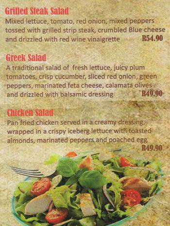 Menu at The Establishment restaurant, Johannesburg, Shop 2 Diepkloof ...