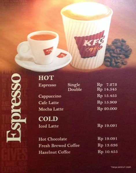 Menu at KFC Box Cipinang cafe, Jakarta, Jl. Raya Kalimalang No.88