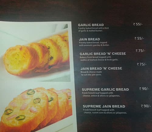 Menu at William John's Pizza, Ahmedabad, JBR ARCADE