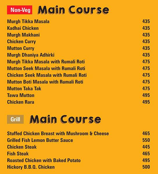 Menu at ReSet - By Plan B, Gurugram