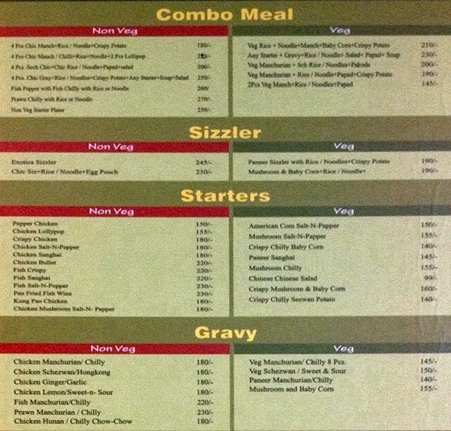 Hot & Spicy Menu, Menu for Hot & Spicy, Sector 1, Salt Lake, Kolkata ...