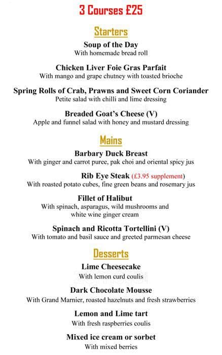 Menu at North Pole Bar and Grill, London