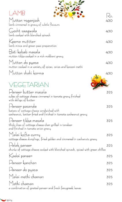 Menu at Blue Fox, Secunderabad, CHANDRALOK COMPLEX