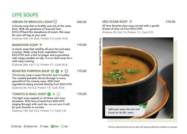 Menu of Lyfe By Soul Garden Bistro, Abhiramapuram, Chennai
