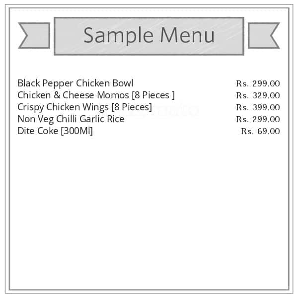 Menu of Yin & Yang, Rajendra Place, New Delhi