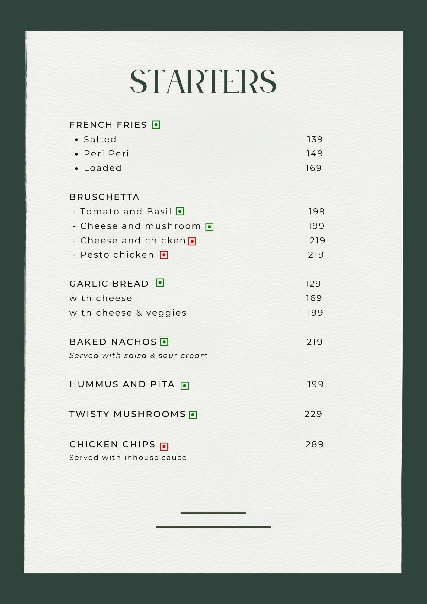 Menu at Cafe Belong, Gurugram