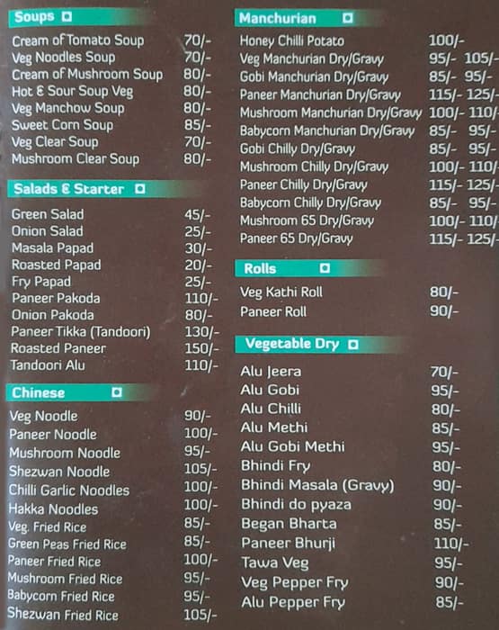 Menu at Epic Dining, Bengaluru, 314 1