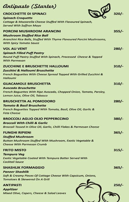 Oregano - The Ambience Hotel Menu - Zomato