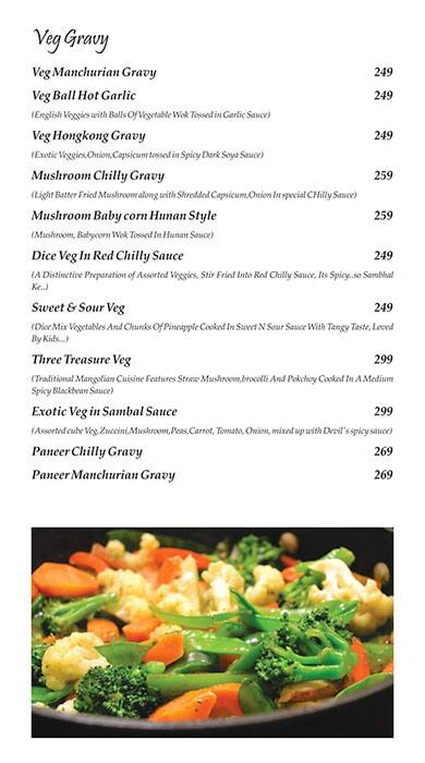 Menu at Uncle's Chinese, Pune, 601