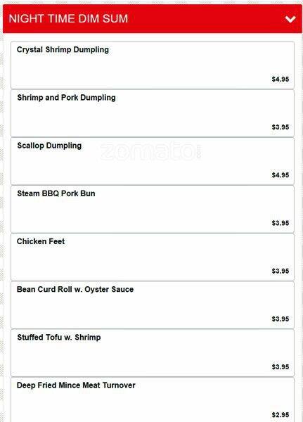 Menu at New Fortune Chinese Seafood Restaurant, Austin